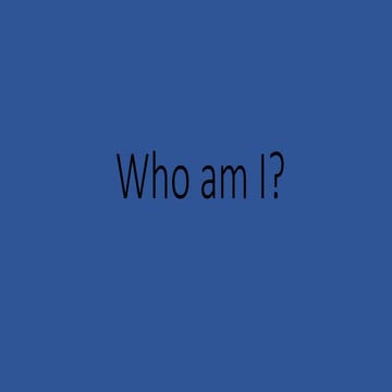 Who Am I? | PPTX