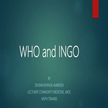 Who and ingo | PPTX