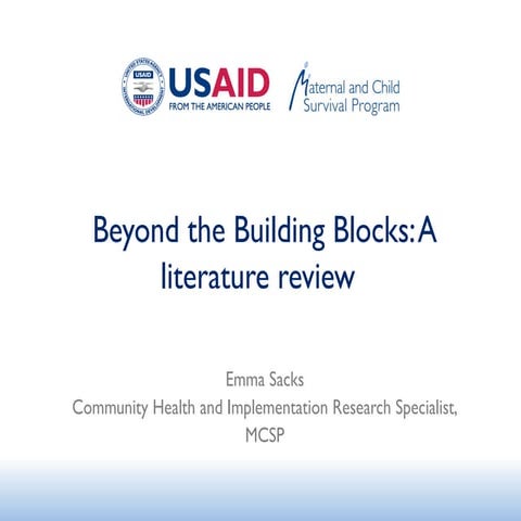 WHO Building Blocks_ | PDF