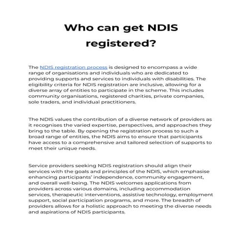 Step-by-Step Guide to NDIS Provider Application and Registration ...