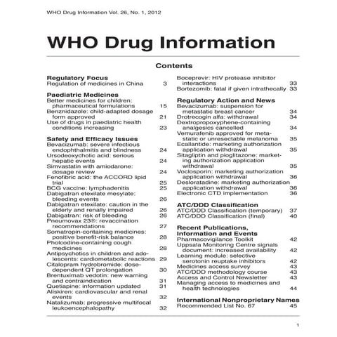 Who Drug Information | PDF | Pharmaceutical Industry | Industries