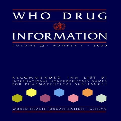 Who drug information vol1 | PDF