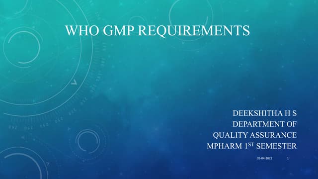 Eudra lex volume 4 good manufacturing practice (gmp) guidelines | PDF