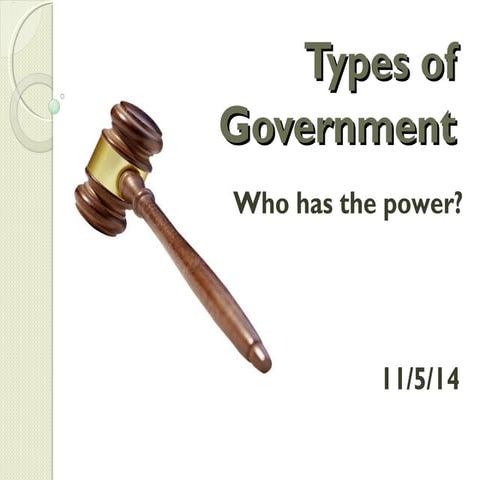 Types of Governments | PPT