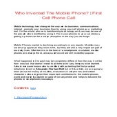 Who Invented The Mobile Phone First Cell Phone Call.pdf
