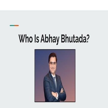 Who Is Abhay Bhutada, MD of Poonawalla Fincorp | PDF