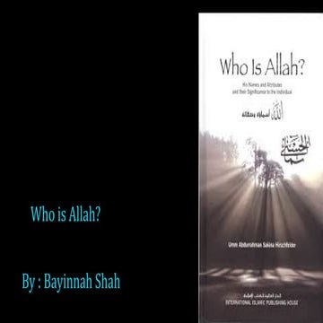Who is allah | ODP