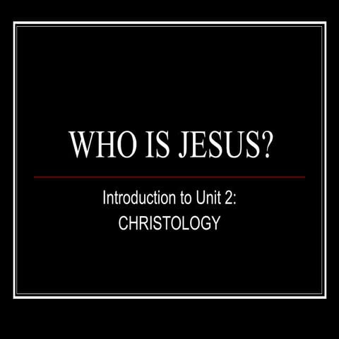 Who is jesus | PPT