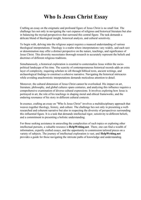 Essay On Jesus Christ.pdf