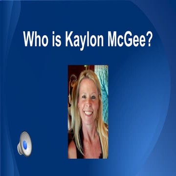 Who is kaylon mc gee | PPT