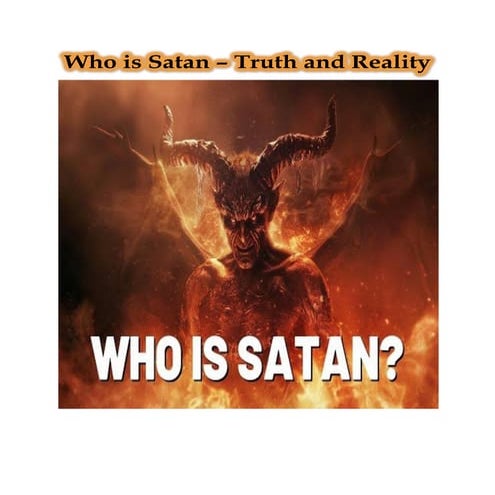 Who is Satan - Read to Know Truth and Reality about Satan | PDF
