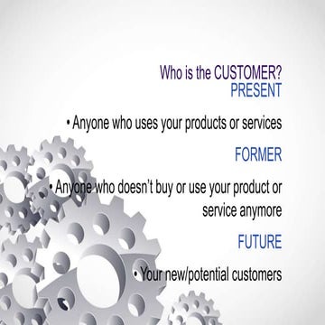 Who is the customer | PPTX
