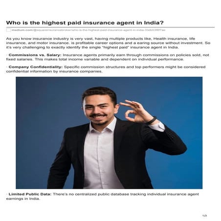 Who is the highest paid insurance agent in India.pdf