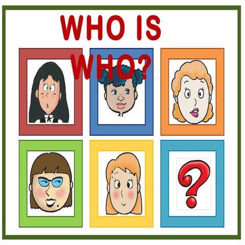 Who is who game | PPT