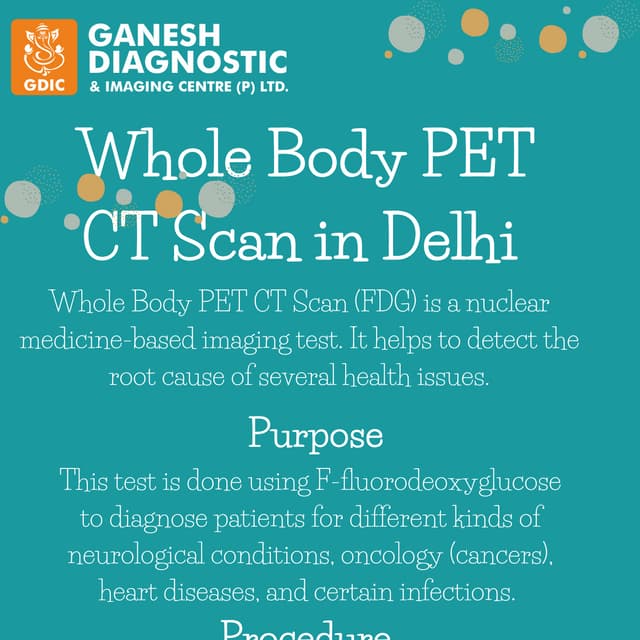 Whole Body PET CT Scan in Delhi | PDF