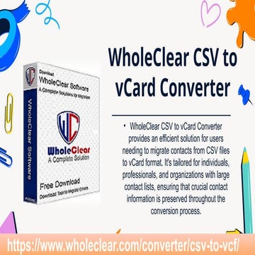 CSV to vCard Conversion – Fast, Accurate & Easy | PPTX