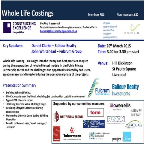 Whole life costings flier | PDF