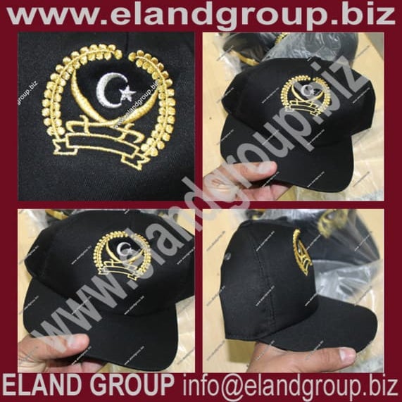 Wholesale custom black military uniform peaked cap | PDF
