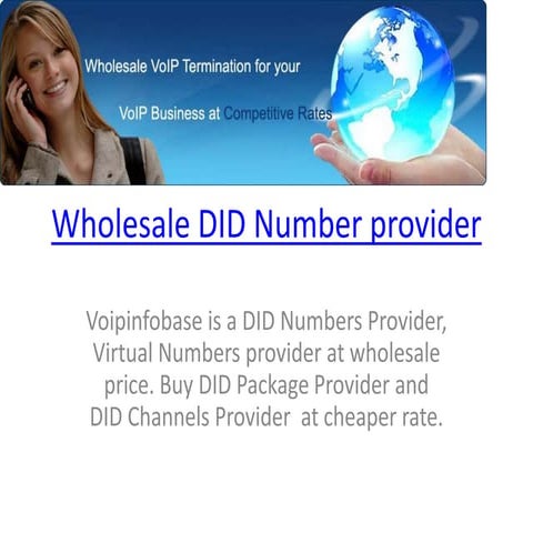 Wholesale did number provider | PPTX