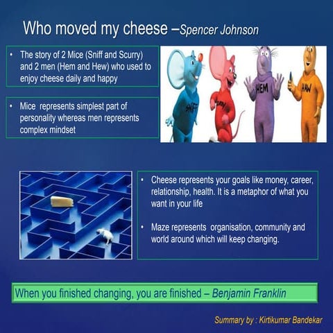Who moved my cheese v1 | PPT