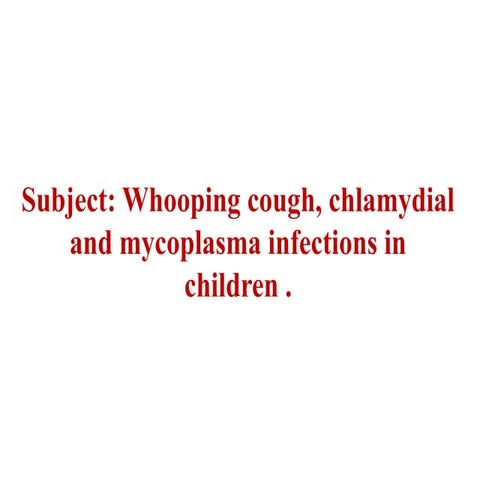 whooping cough community health nursing. | PPTX