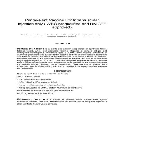 Pentavalent vaccine PSM | PPTX