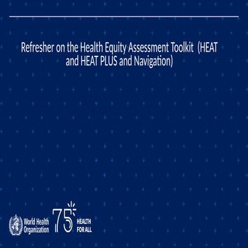 WHO PRESENTATION_HEAT&HEAT PLUS - REFRESHER.pptx