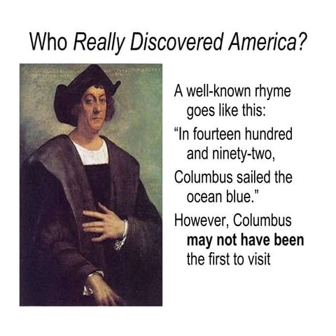 Who Really Discovered America? | PPT