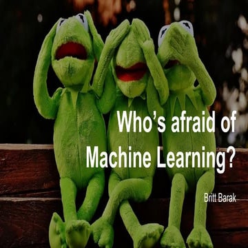 Who's afraid of ML -V2- Hello MLKit | PPT
