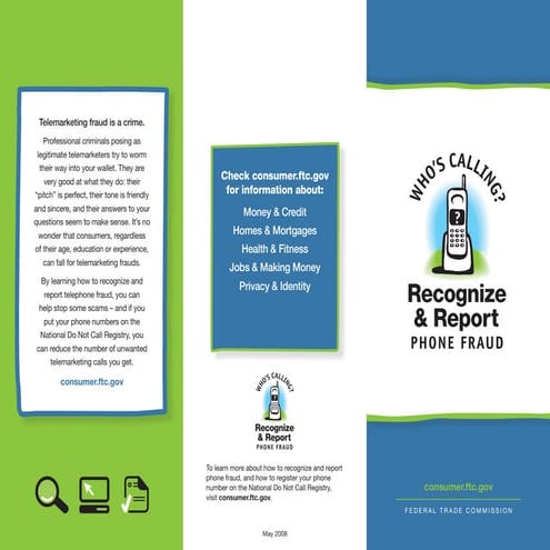 Who's Calling? Recognize and Report Phone Fraud | PPT