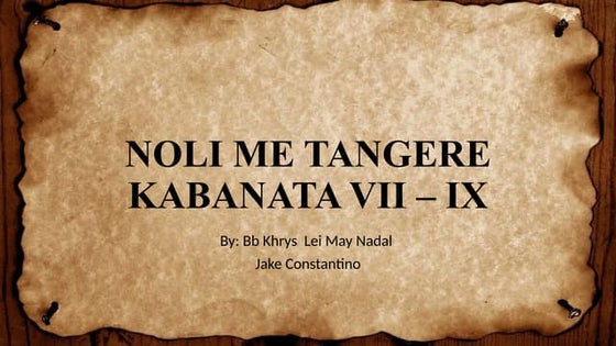 Noli me tangere kabanata 38 | PPTX