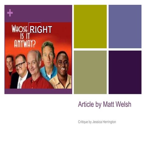 Who's right is it anyway | PPT