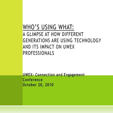 Technology across the Generations: Using Educational Technologies to ...