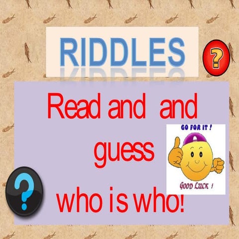 Riddles | PPT