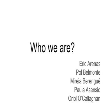 Who we are pdf | PPT