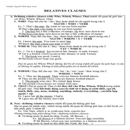 Relative Clauses | DOCX