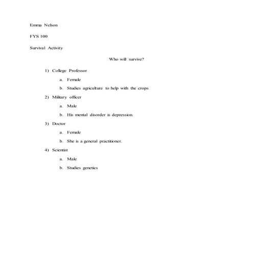 Death clock 1 | DOCX