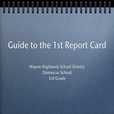 WHSD 3rd grade Report Card | PPT