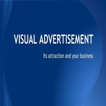 Whta is Visual Advertisement | PPTX