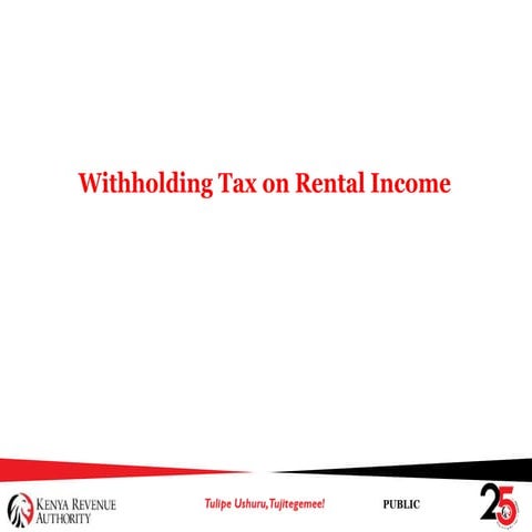 Withholding tax on rental income | PPTX