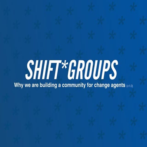 Why we are building a community for change agents | PPT