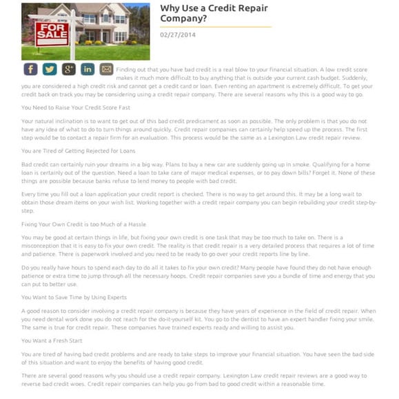 When to use credit repair? | PDF