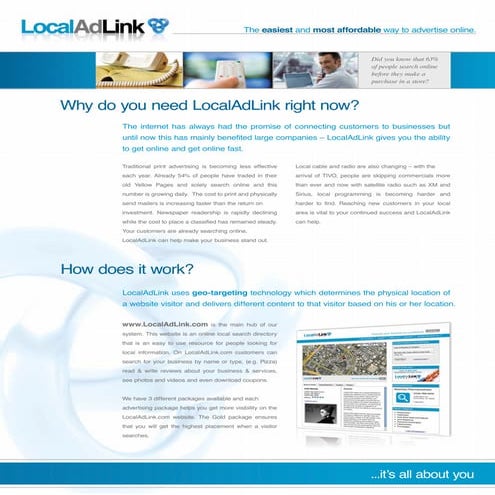 Why Advertise With Local Ad Link | PDF