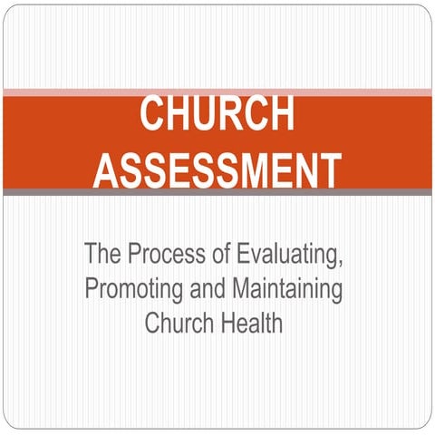 Why church-assessment | PPTX