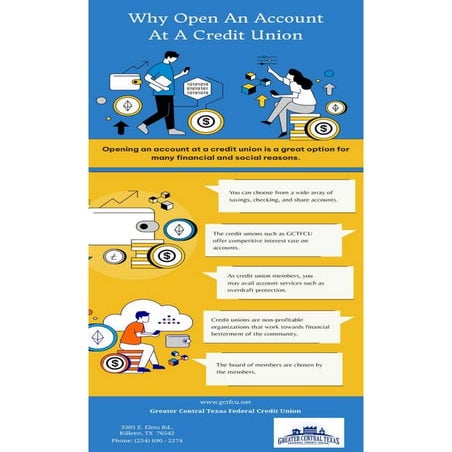 Why Open An Account At A Credit Union | PDF | Business Banking ...