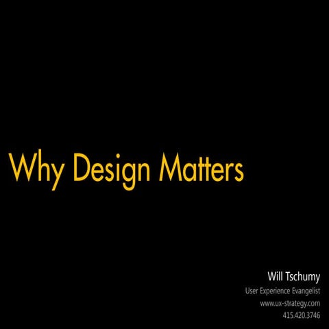 Why Design Matters | PDF