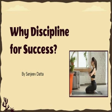 Why Discipline for Success? | PPTX