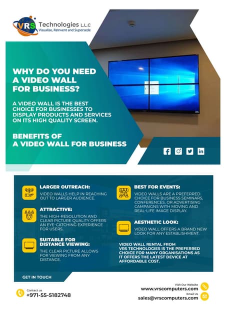 What are the Ways to use Video Wall for Business Promotions? | PDF