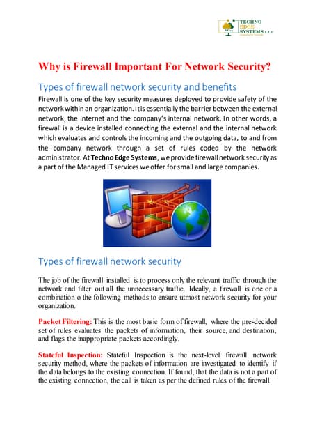Firewall Network Device, Network Security | PPT