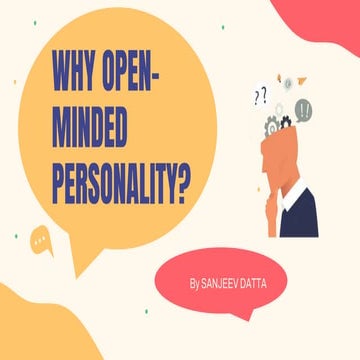 Why Open Minded Personality? | PPTX